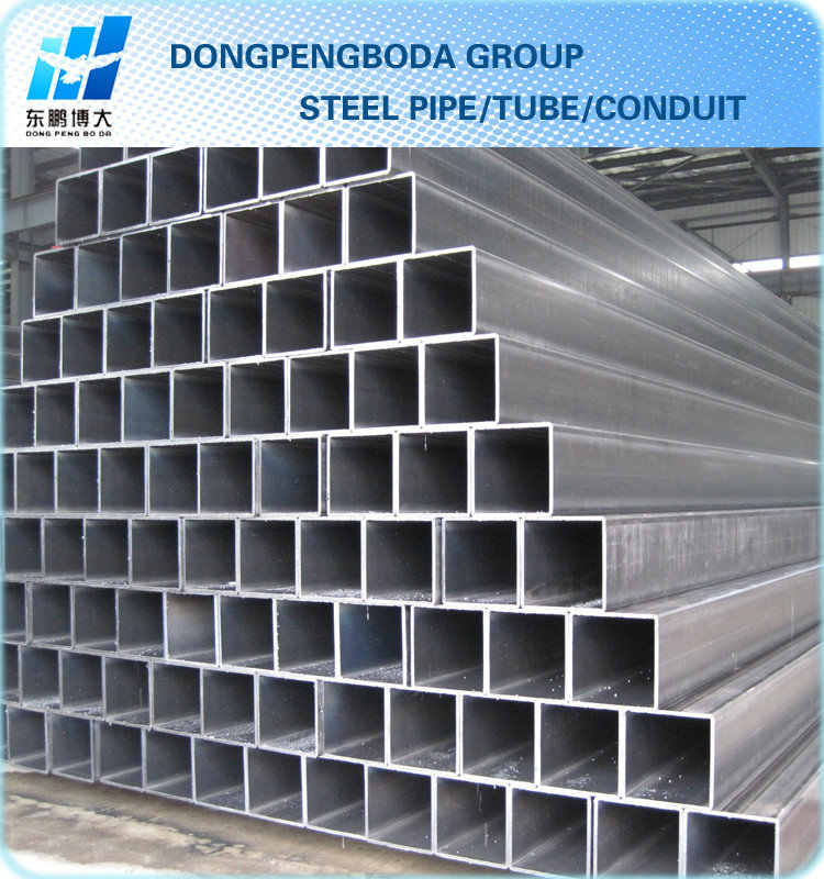 ASTM A500 GRADE A  GRADE B  rectangular steel pipe hollow section made in China market
