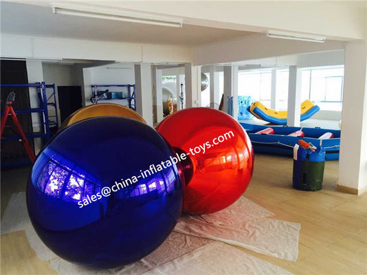 Beautiful Blue Inflatable Mirror Ball For Trade Show / Political Events