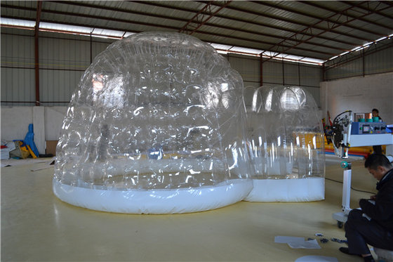 Transparent Building Of Inflatable Party Tent For Family / Backyard