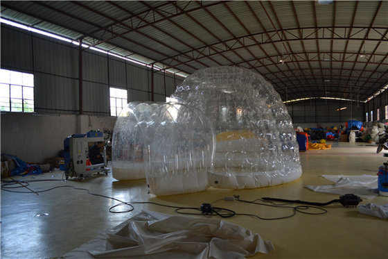 Transparent Building Of Inflatable Party Tent For Family / Backyard