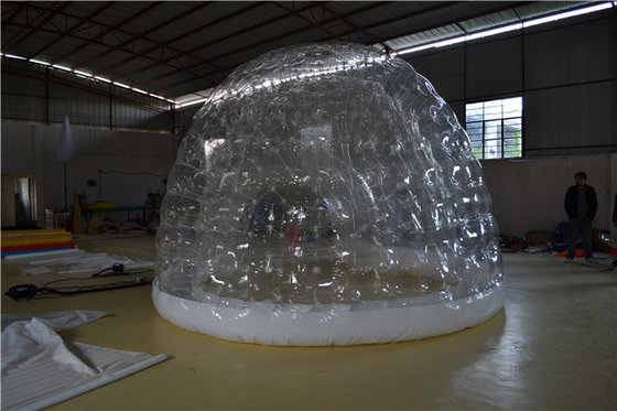Transparent Building Of Inflatable Party Tent For Family / Backyard