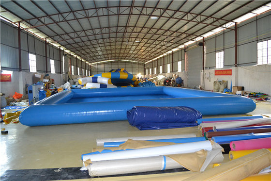 Commercial 0.9mm Plato PVC Inflatable Family Pool For Water Park