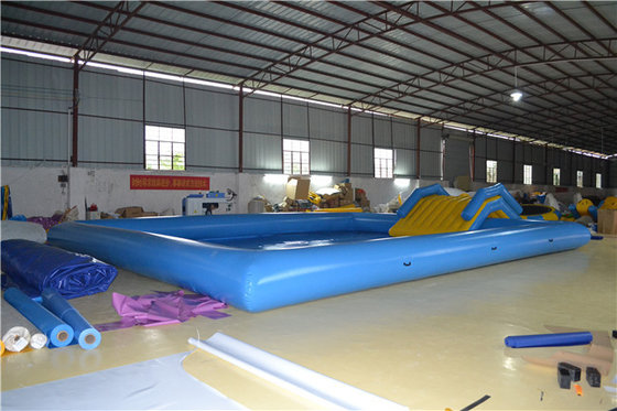Commercial 0.9mm Plato PVC Inflatable Family Pool For Water Park