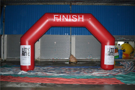 PVC Tarpaulin Inflatable Advertising Products Of Inflatable Arch Red
