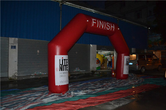 PVC Tarpaulin Inflatable Advertising Products Of Inflatable Arch Red