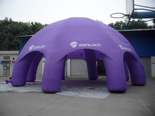 Purple Advertisement Inflatable Party Tent Oxford Cloth Material
