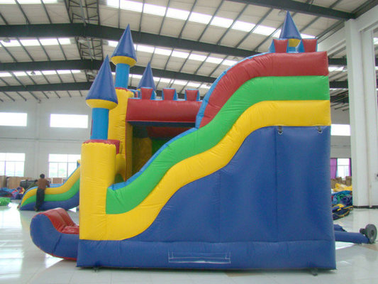 Colourful Outdoor Inflatable Sports Equipment Castles For Fun