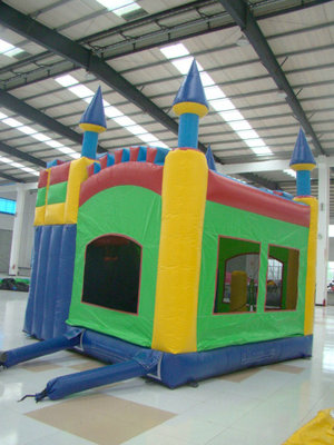 Colourful Outdoor Inflatable Sports Equipment Castles For Fun