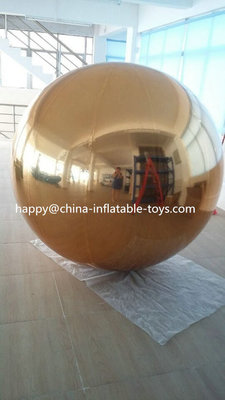 2m PVC Double Inflatable Mirror Ball For Fashion Show / Christmas Decoration