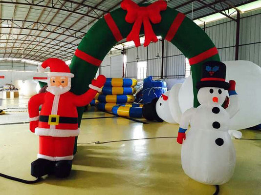 Advertisement Blow Up Santa Claus Decoration Opening Ceremony Use
