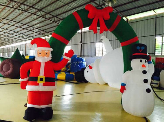 Advertisement Blow Up Santa Claus Decoration Opening Ceremony Use