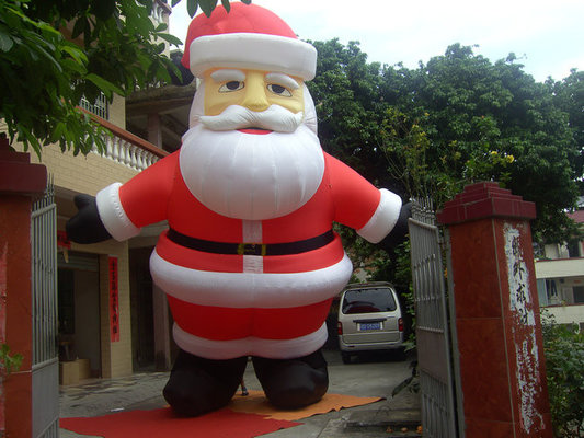 Celebration Inflatable Santa Claus , Santa Claus Figurines Excellent Peeling
