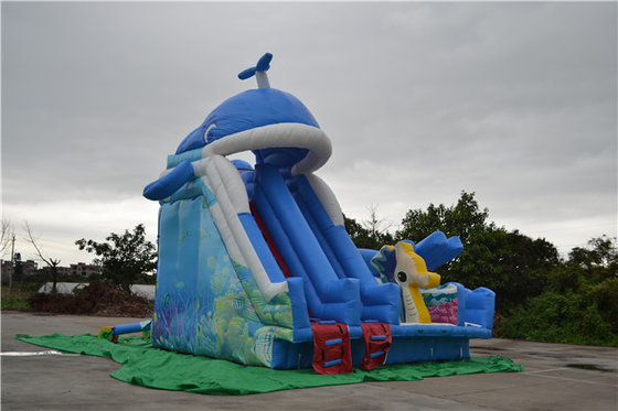 Blue Inflatable Sports Games Double & Triple Stitches Seams