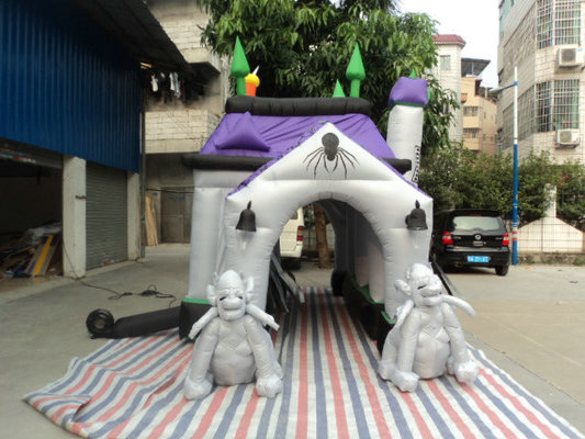 Black / White Inflatable Party Tent Soul House Fireproof School Use
