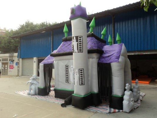 Black / White Inflatable Party Tent Soul House Fireproof School Use