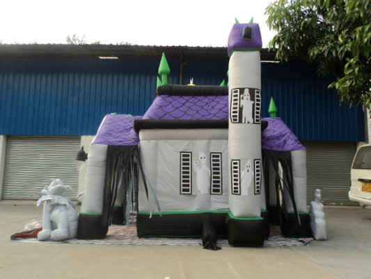 Black / White Inflatable Party Tent Soul House Fireproof School Use