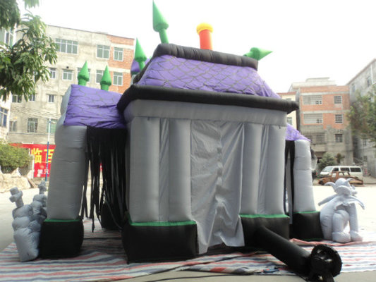 Black / White Inflatable Party Tent Soul House Fireproof School Use