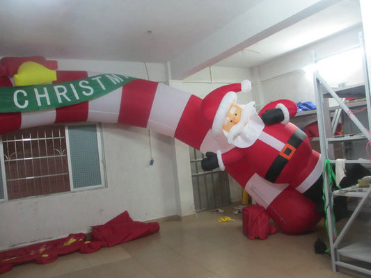 Santa Claus Decoration Inflatable Arch Christmas Celebration Use