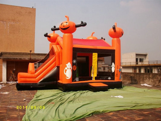 PVC Tarpaulin Inflatable Sports Equipment / Inflatable Playground For Halloween