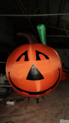 Party Inflatable Pumpkin / Halloween Inflatables With Smiling Face