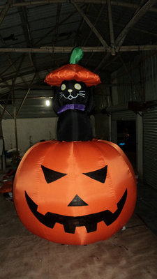 Party Inflatable Pumpkin / Halloween Inflatables With Smiling Face