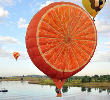 Outdoor Helium Advertising Balloons With Various Kind Cartoon Orange
