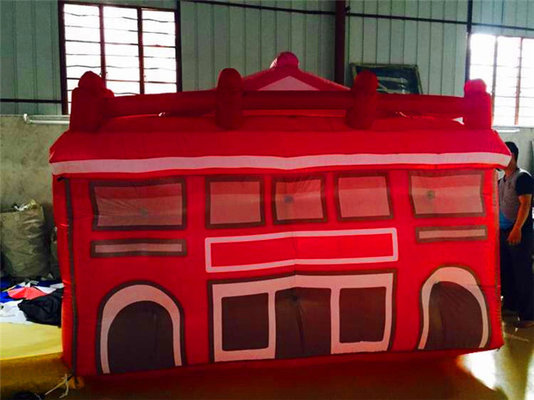 White Inflatable House Air Tight Version , Tarpaulin Rooftop Inflatables