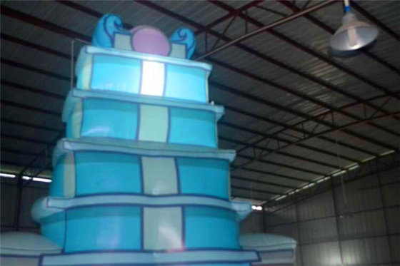 Pink And Blue Inflatable Bouncy Castles For Parties / Ceremonies