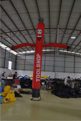 210D Oxford Cloth Inflatable Sky Dancers For Advertising With Arrow