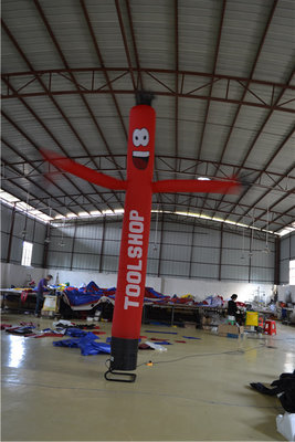 210D Oxford Cloth Inflatable Sky Dancers For Advertising With Arrow