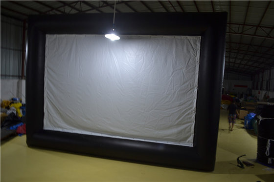 Commercial Outside Inflatable Movie Screen With Double - Line Three Synchronization Sewed Technical