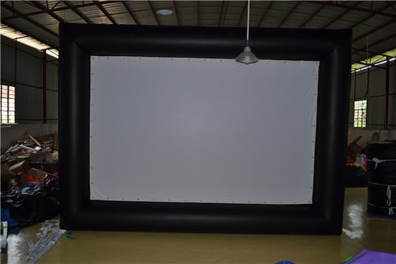 Commercial Outside Inflatable Movie Screen With Double - Line Three Synchronization Sewed Technical