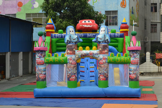 Fireproof Cars Inflatable Sports Games Inflatable Amusement Park Funny