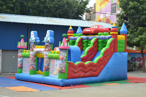 Fireproof Cars Inflatable Sports Games Inflatable Amusement Park Funny