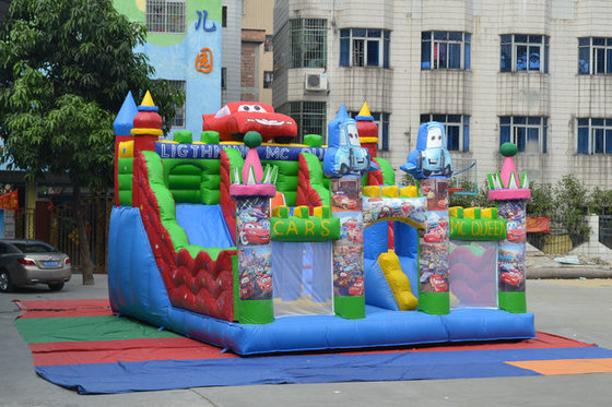 Fireproof Cars Inflatable Sports Games Inflatable Amusement Park Funny