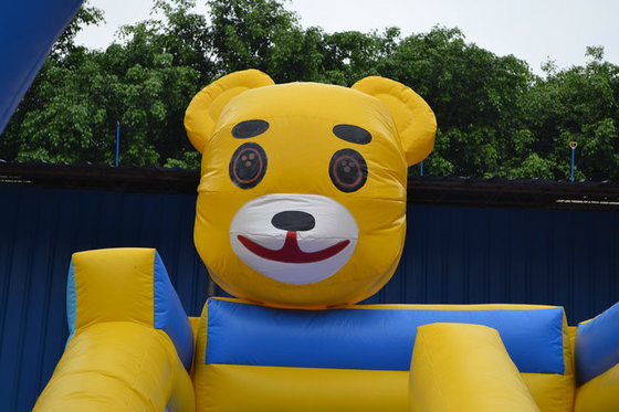 Kindergarten Family Yard Inflatable Sports Games , Bear Shape