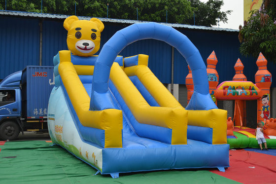 Kindergarten Family Yard Inflatable Sports Games , Bear Shape