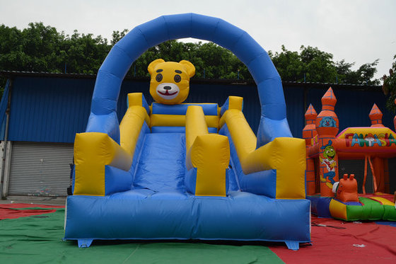Kindergarten Family Yard Inflatable Sports Games , Bear Shape