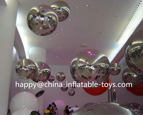2.5m Double Mirror Cloth Advertising Air Balloons High Temperature Resistance