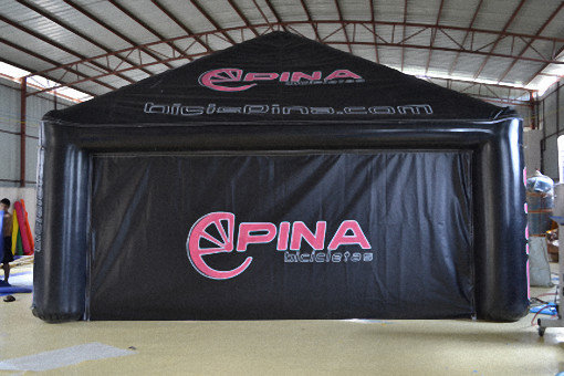 Black Custom Inflatable Party Tent For Outdoor Advertisement To Exporters