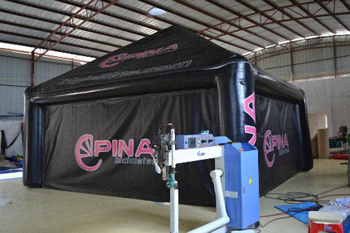 Black Custom Inflatable Party Tent For Outdoor Advertisement To Exporters