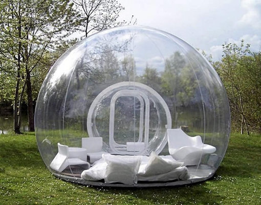 6.5*5*2.8 M Transparent Inflatable Tent Go Outdoors Good Tension