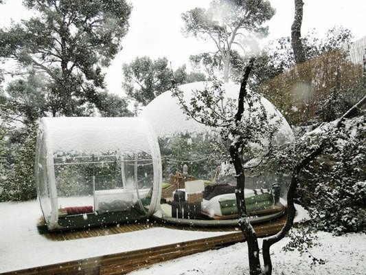 6.5*5*2.8 M Transparent Inflatable Tent Go Outdoors Good Tension