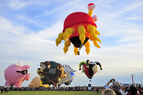 Colorful Outdoor Inflatable Hot Air Balloon For Tourism , Hot Air Balloon Flights
