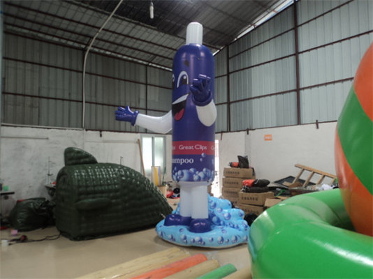 2m Height Inflatable Advertising Products Toys Inflatable Bottle With Smile Face