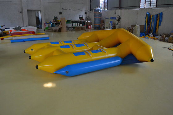 Durable PVC Inflatable Boat , Water Park Inflatable Fishing Boat