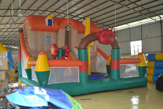 Kids Fun Inflatable Obstacle Bouncy Castle For Amusement Park