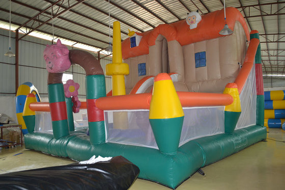 Kids Fun Inflatable Obstacle Bouncy Castle For Amusement Park
