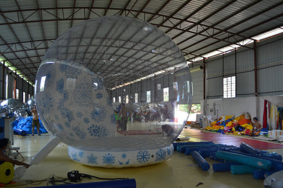 PVC Attractive Inflatable Advertising Products , Christmas Decoration Transparent Crystal Ball