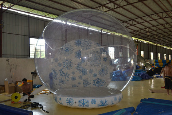 PVC Attractive Inflatable Advertising Products , Christmas Decoration Transparent Crystal Ball